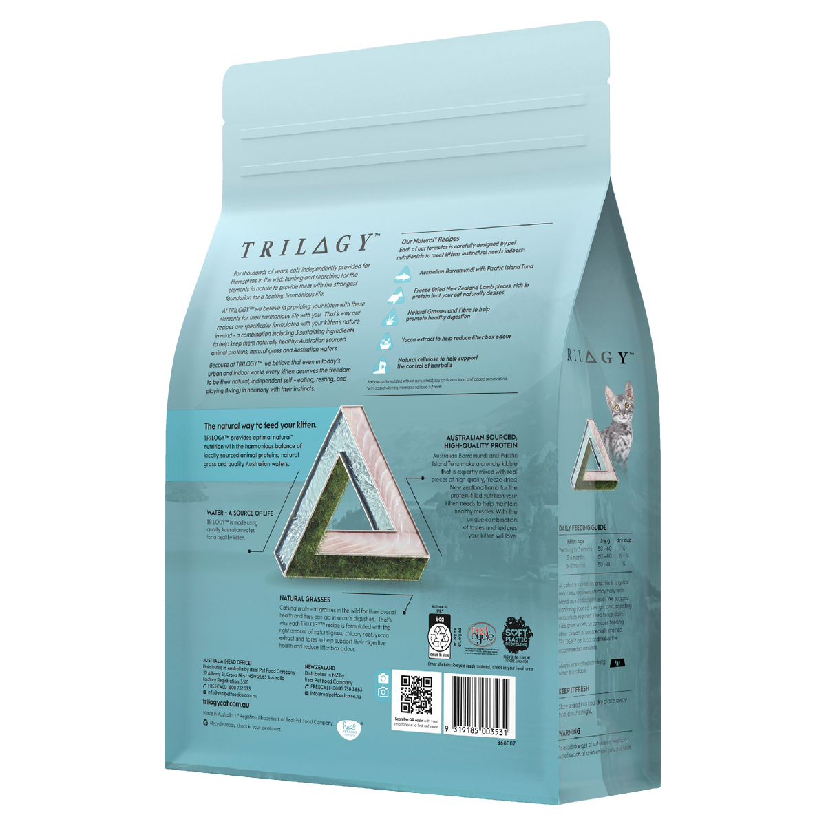 Trilogy GF Dry Adult Cat - Barramundi 1.8kg